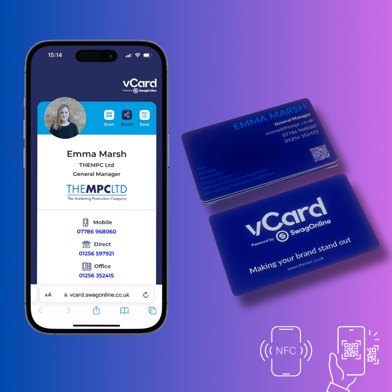 vCard - NFC Business cards - SwagOnline - THEMPC Ltd